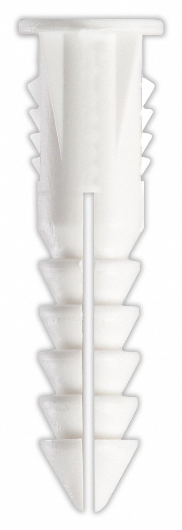 COBRA SCREW ANCHOR, NOTCHED, #6 TO #8 SCREWS, 3/16 IN, PLASTIC, PKG ...