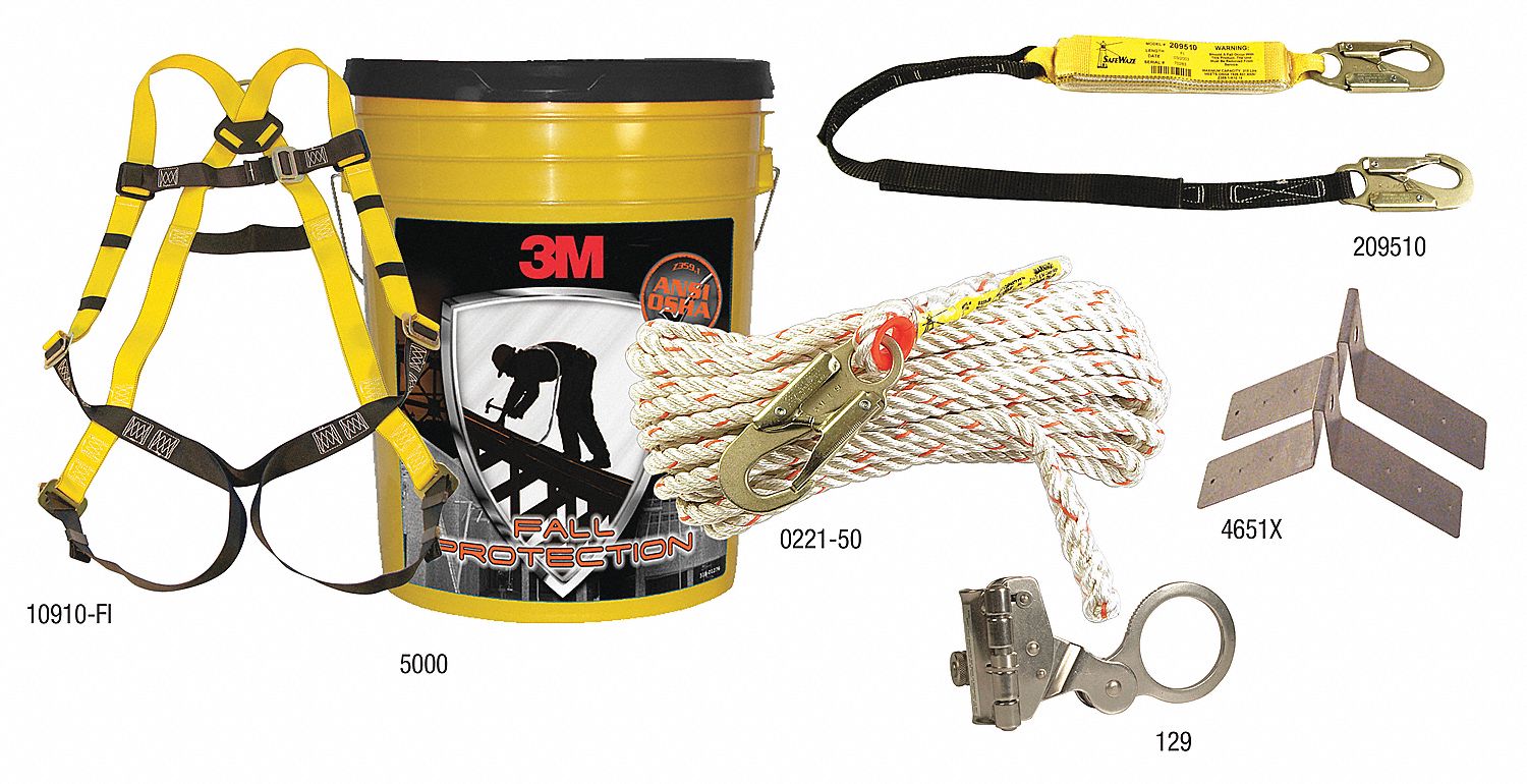 3M CSA ROOFERS KIT REUSABLE ROOF ANCHR - Fall Protection Kits ...