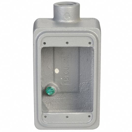 APPLETON ELECTRIC Weatherproof Electrical Box, Number of Gangs 1 ...