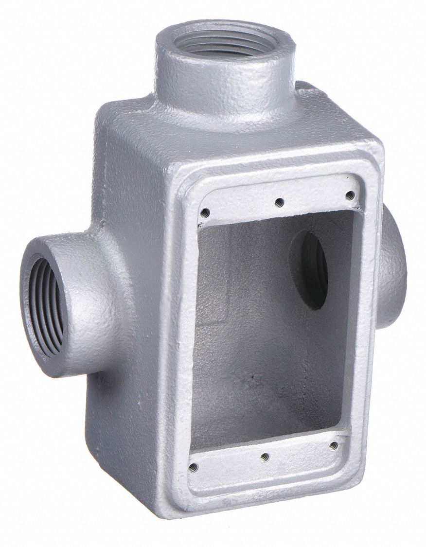 APPLETON ELECTRIC, Iron, Rectangular, Electrical Box - 10L096|FDT-1-100 ...