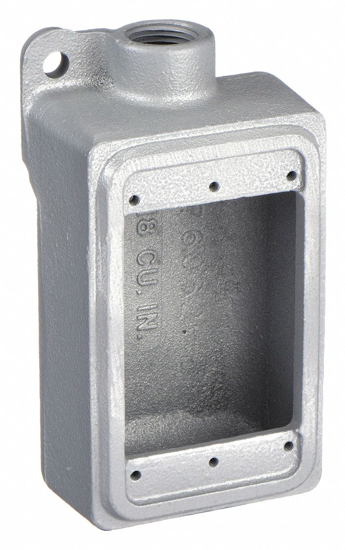 Weatherproof Electrical Box, Number of Gangs 1, Number of Inlets 1, 4. ...