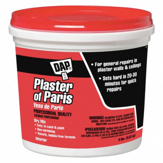 DAP, Plaster of Paris, 128 oz Container Size, Patching Compound ...