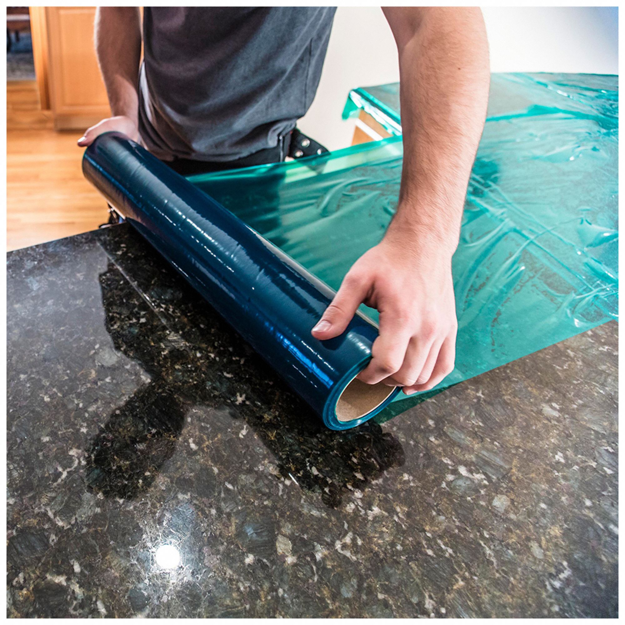SURFACE SHIELDS Floor Protection: 3 mil Thick, 36 in Wd, 250 ft Lg ...