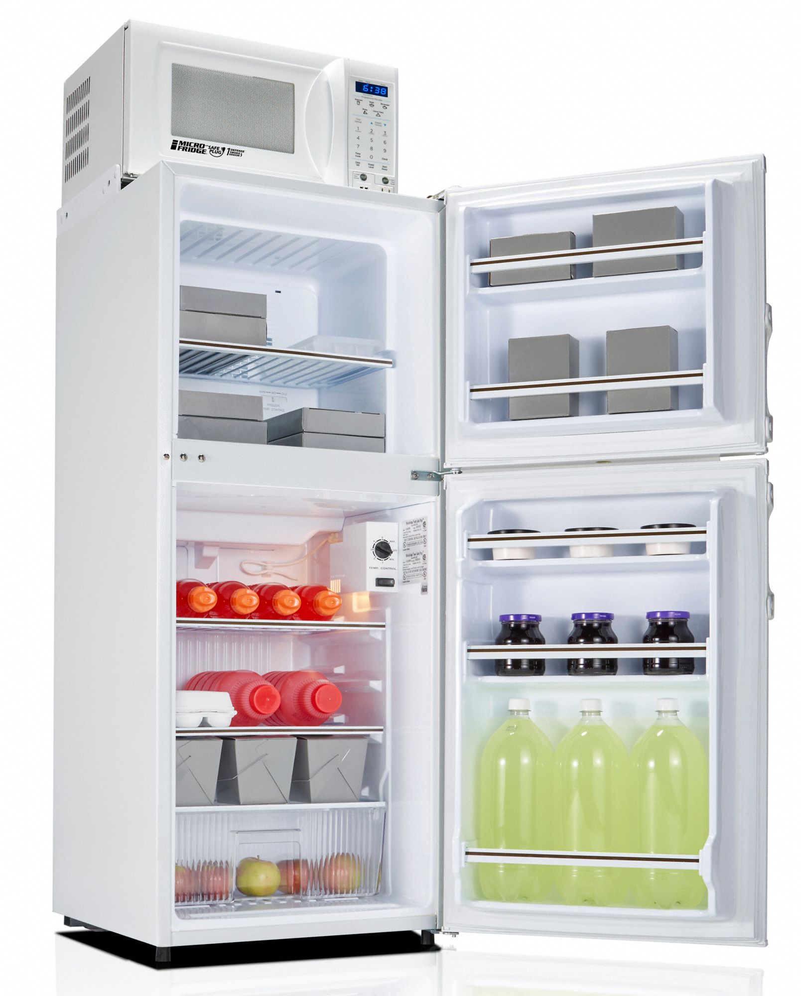 MICROFRIDGE Refrigerator, Freezer and Microwave: 3.3 cu ft Refrigerator ...