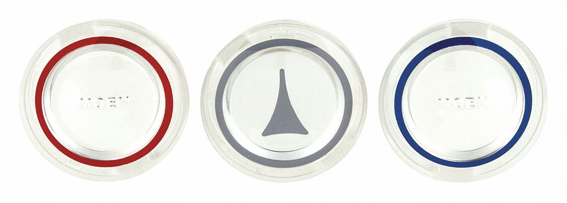 MOEN, Metal, For Cold/Diverter/Hot Handle Type, Index Button - 10N704 ...