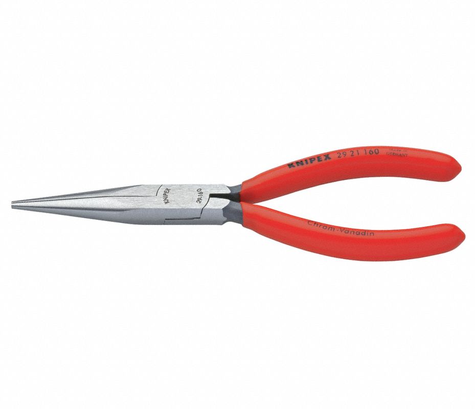 KNIPEX Pinzas de Punta Aguja Recta 6-1/4" Rojo - 10N869 | 29 21 160 ...