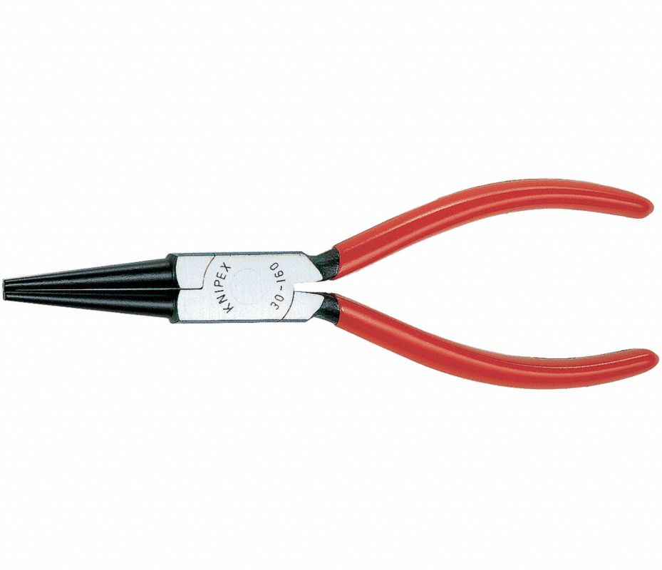 KNIPEX Pinzas de Punta Redonda Recta 6-1/4" Rojo - Pinzas de Punta Fina ...
