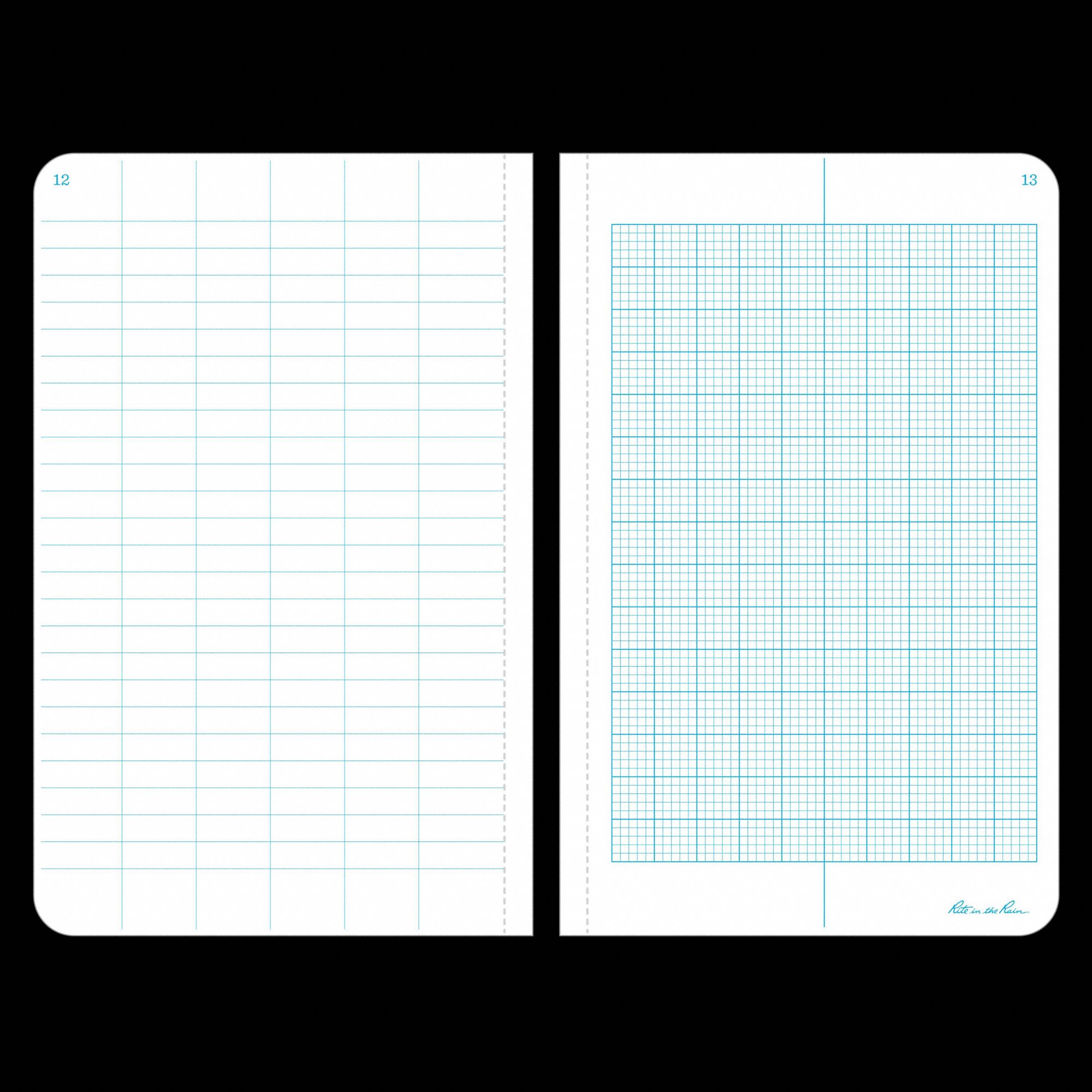 RITE IN THE RAIN All Weather Notebook: Metric Field, 4-3/4 in x 7-1/2 ...