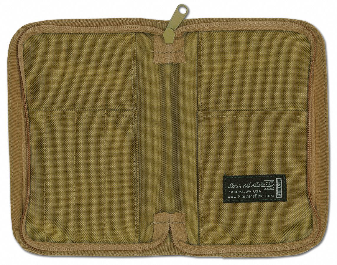 RITE IN THE RAIN, Cordura, Tan, Notebook Cover - 10R349|C980 - Grainger