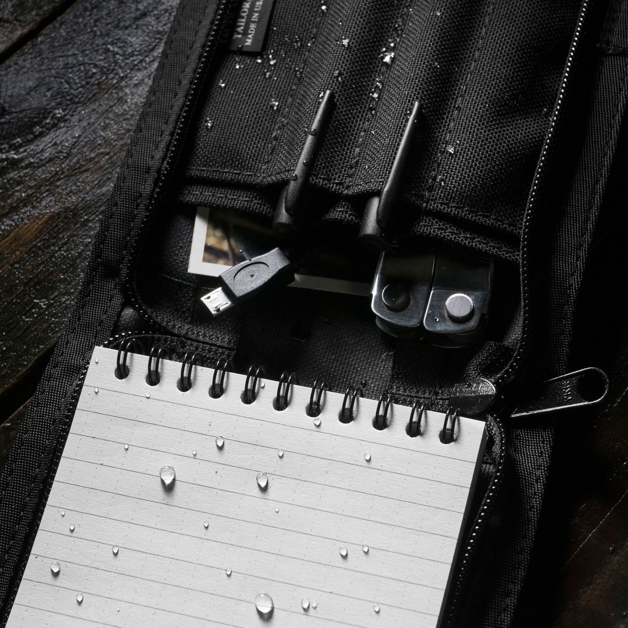 RITE IN THE RAIN Notebook Cover: Cordura, Black, 4 in x 6 in Sheet Size ...