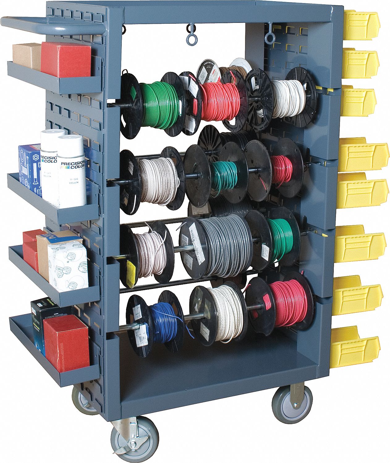 DURHAM Wire Spool Cart, 1200 Lbs, Gray - Wire Spool Carts ...