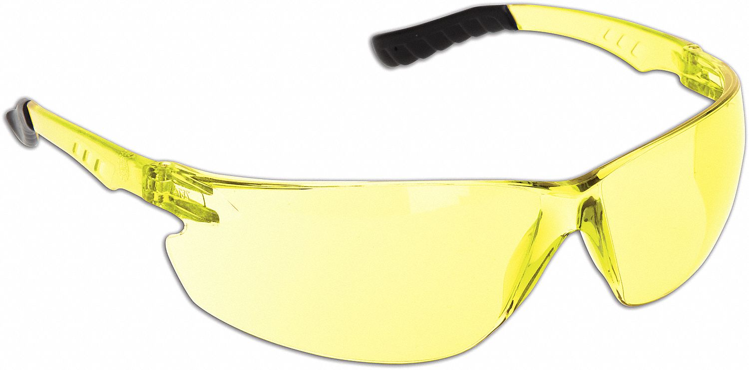 DYNAMIC SAFETY GLASSES, 1 PC LENS, CSA/ANSI, WRAPAROUND/FRMLS, ANTI-STATIC/SCRATCH-RESIST/UV ...