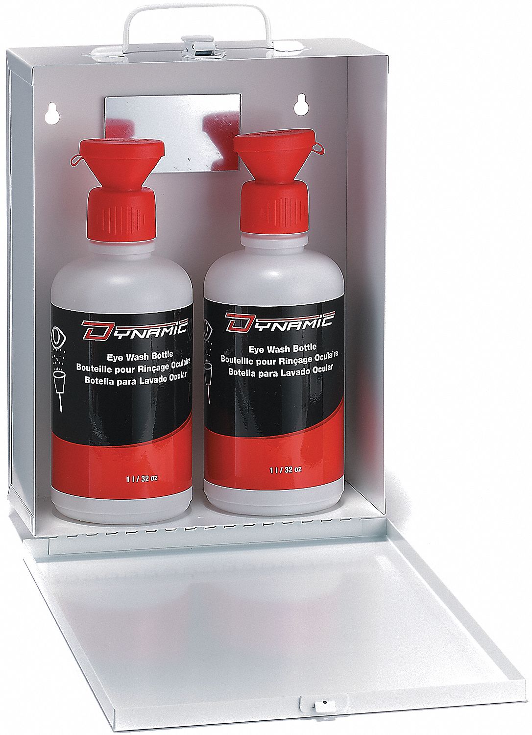 DYNAMIC CABINET EYEWASH METAL W/EMPTY BOT - Emergency Eye Wash Stations ...