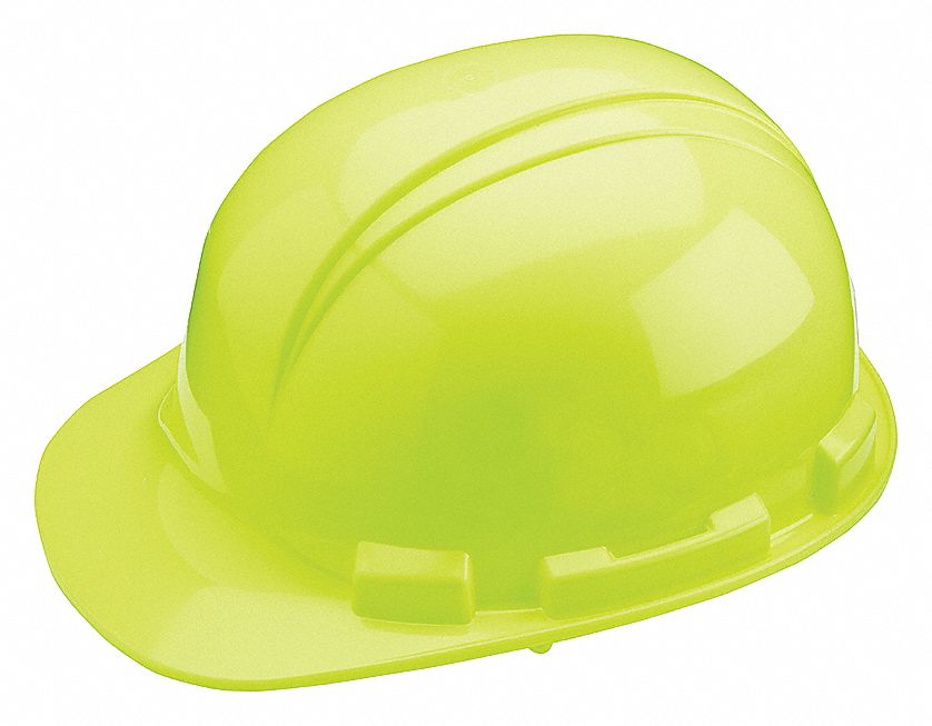 DYNAMIC HARD HAT, TYPE 1, CSA E, FRONT BRIM, 4-POINT PINLOCK, HI VIS LT ...