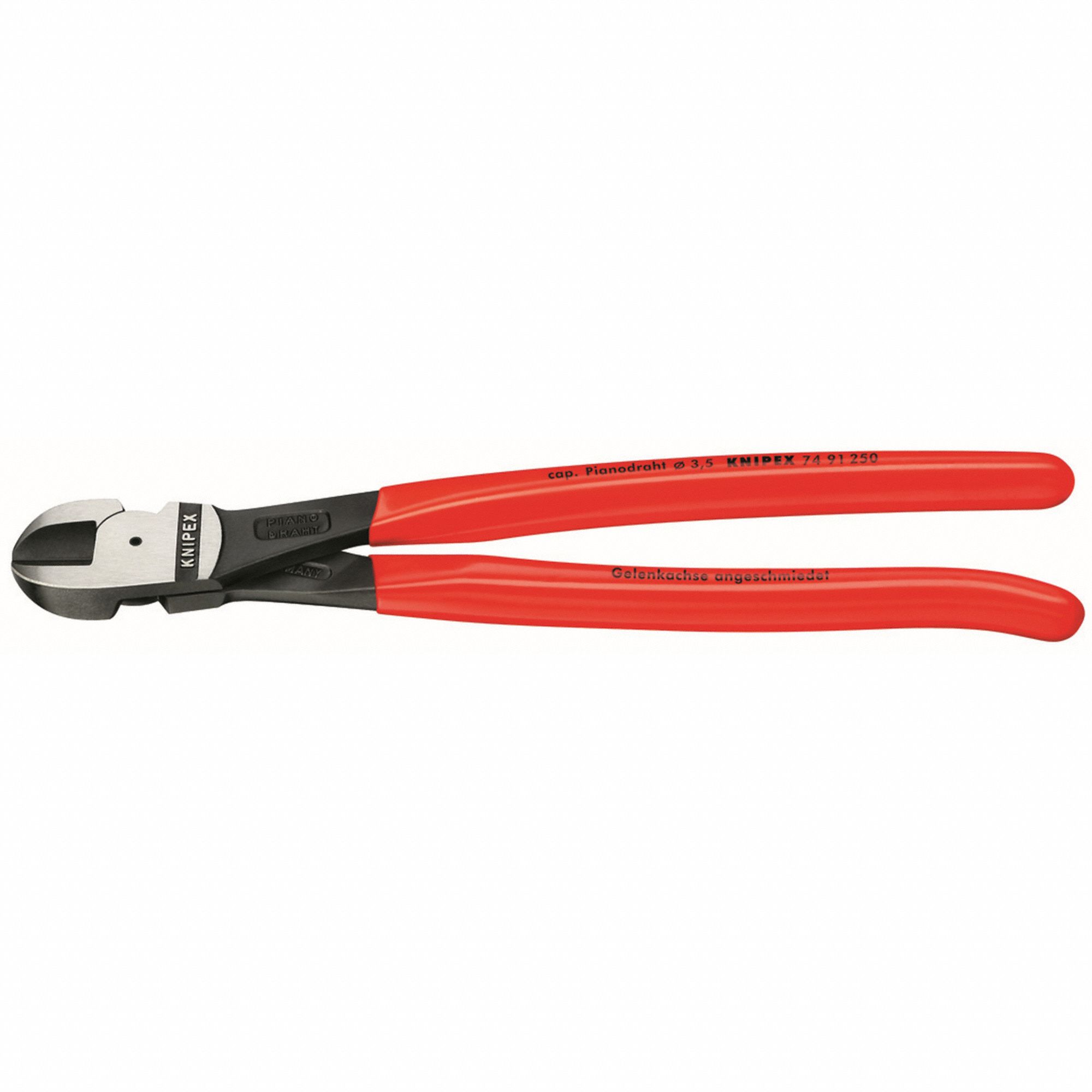 KNIPEX, Plastic Handle, Center, Cable Cutter - 10U005|74 91 250 - Grainger
