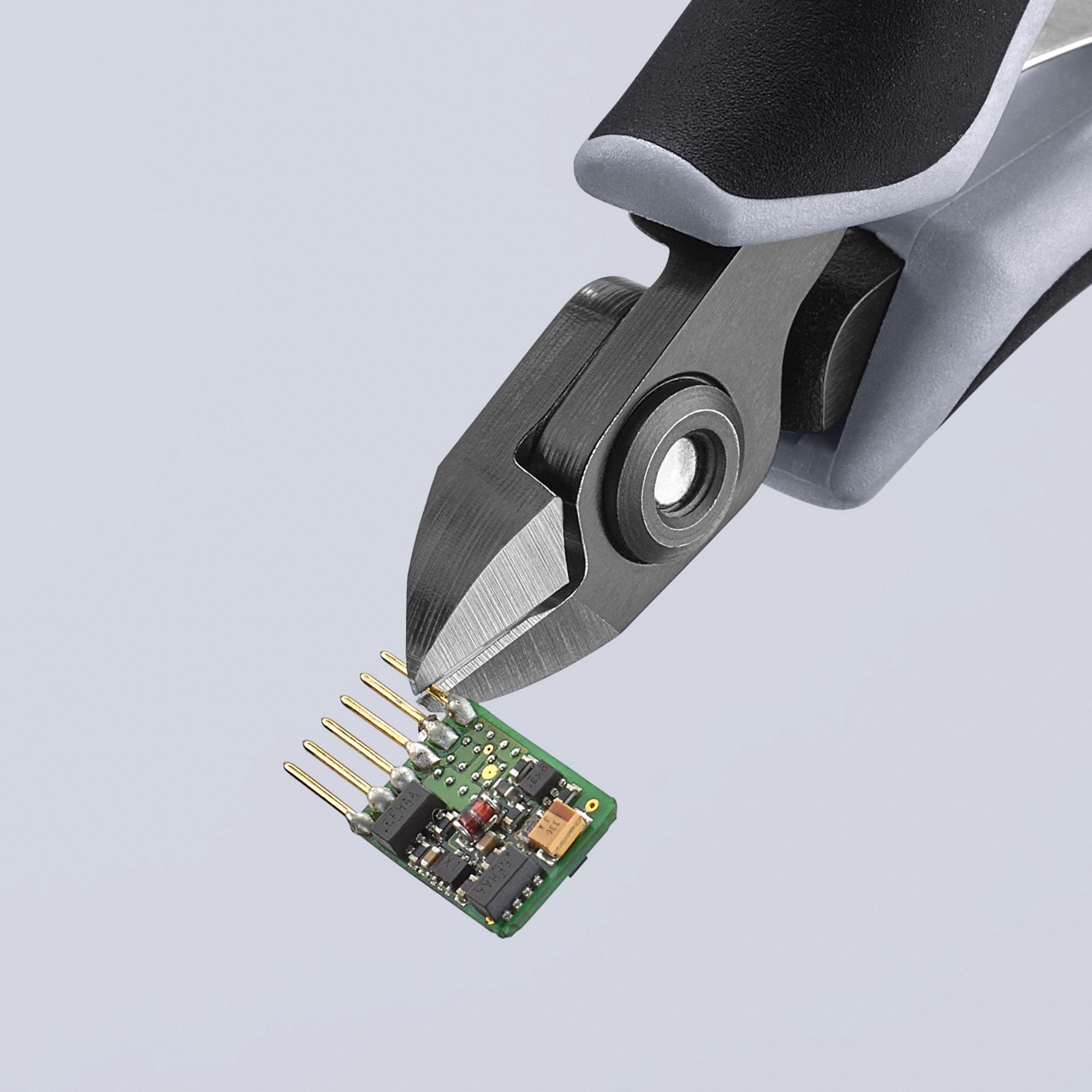 KNIPEX Precision Diagonal Cutting Plier: ESD-Safe, Flush, Oval, 4 3/4 ...