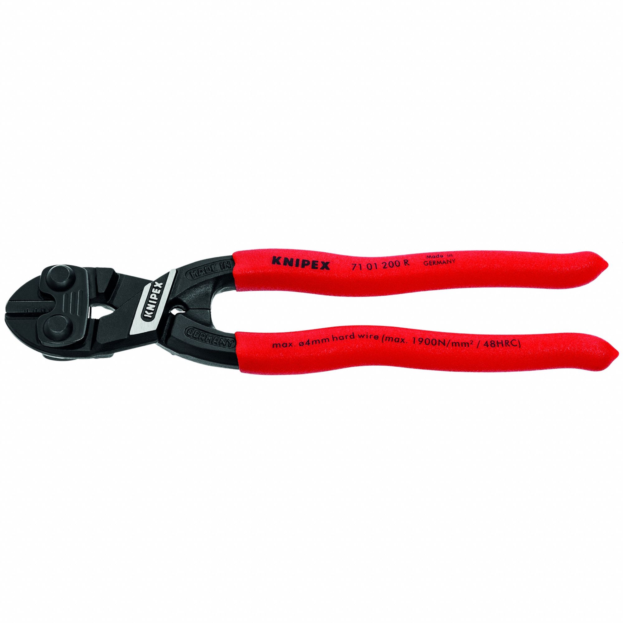 KNIPEX, Plastic, For 1/4 in Max Dia Soft Steel, Bolt Cutters - 10U114 ...
