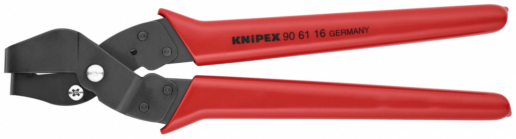 KNIPEX, 9 3/4 in Overall Lg, Steel, Notching Pliers - 10U130|90 61 16 ...