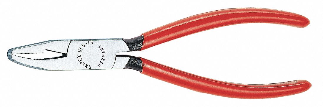 KNIPEX, 6 1/4 in Overall Lg, 1/2 in Jaw Wd, End Cutting Nippers ...