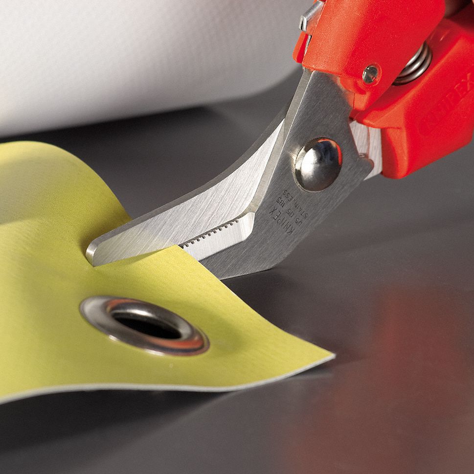 KNIPEX Industrial Shears: Right-Hand, 7 1/4 in Overall Lg, Straight ...