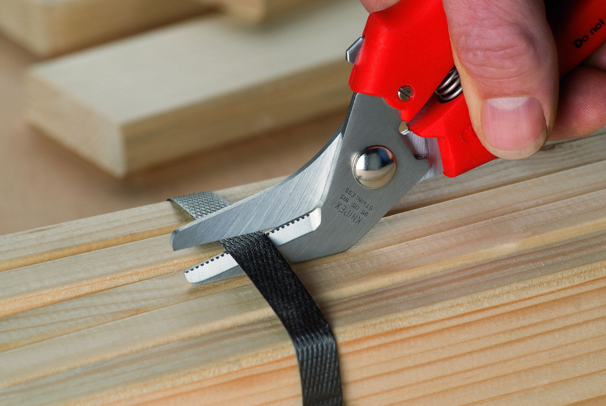 KNIPEX Industrial Shears: Right-Hand, 7 1/4 in Overall Lg, Straight ...