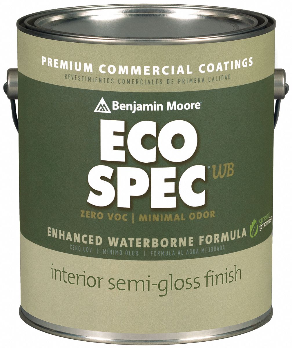 BENJAMIN MOORE Semi-Gloss Interior Paint, Linen White, 1 gal - 10U412 ...