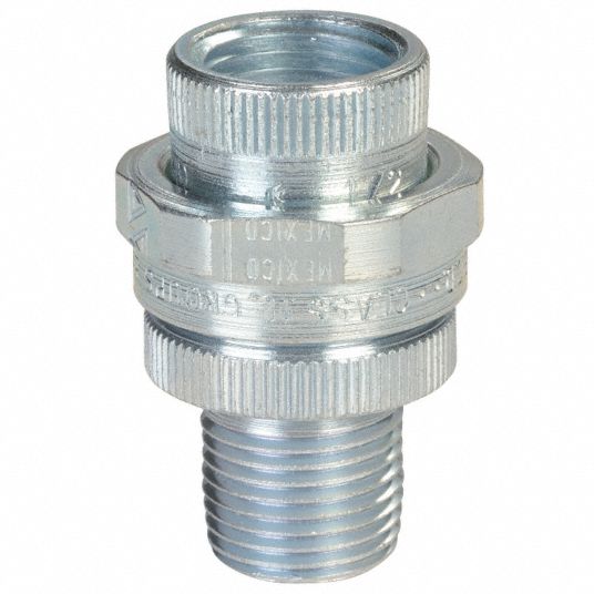 APPLETON ELECTRIC Straight Union - Conduit to Box: Aluminum, UNY, 3/4 ...