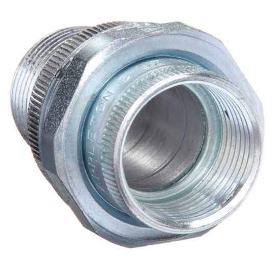 APPLETON ELECTRIC, Steel, Electroplated, Straight Union - Conduit to ...