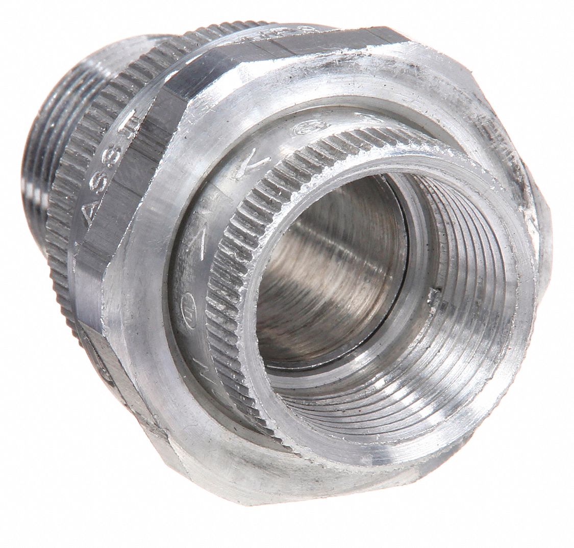 Aluminum, UNY, Straight Union - Conduit to Box - 10U905|UNY75NR-A ...