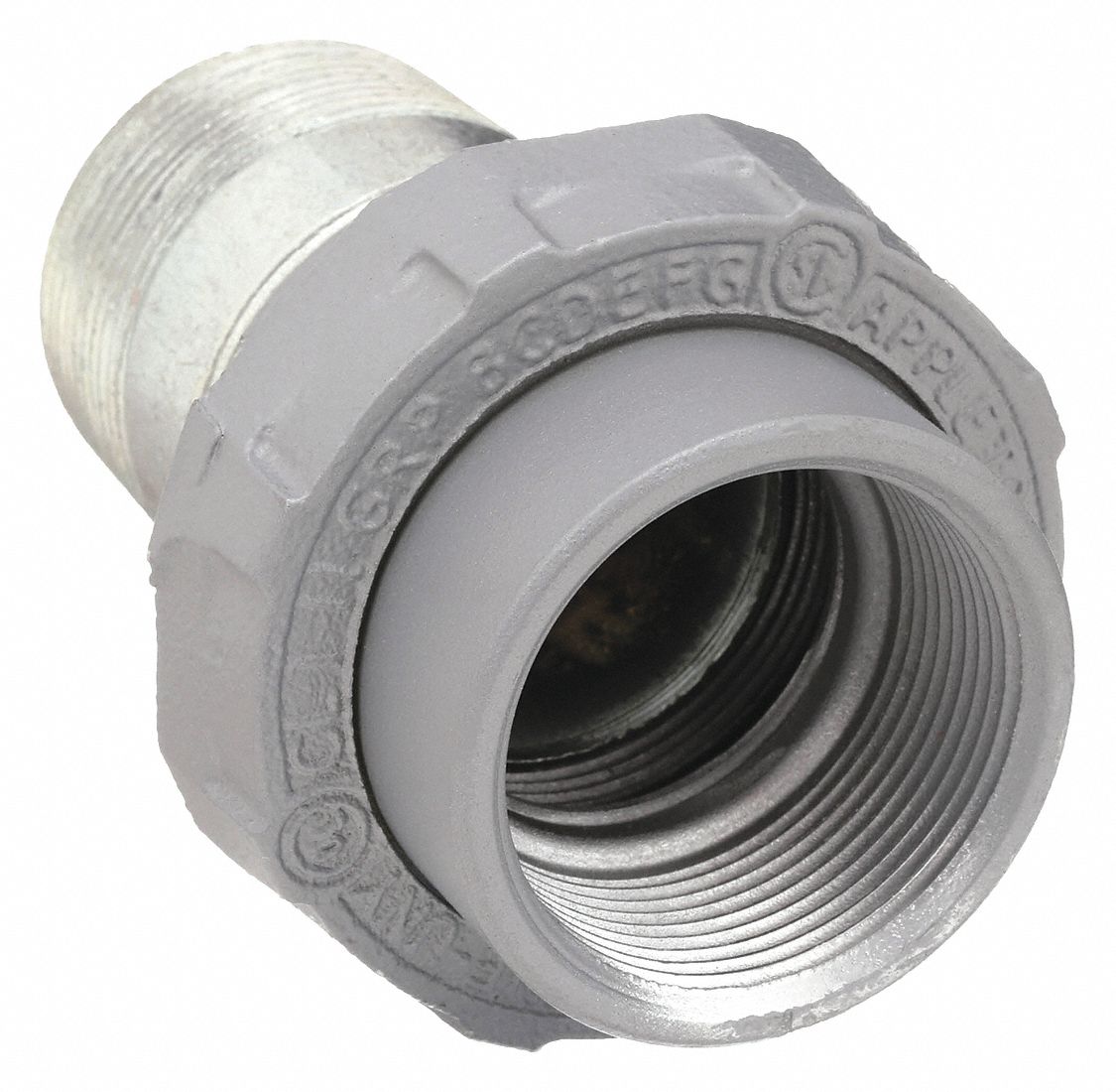 Iron, 1 1/2 in Trade Size, Straight Union - Conduit to Box - 10U883 ...