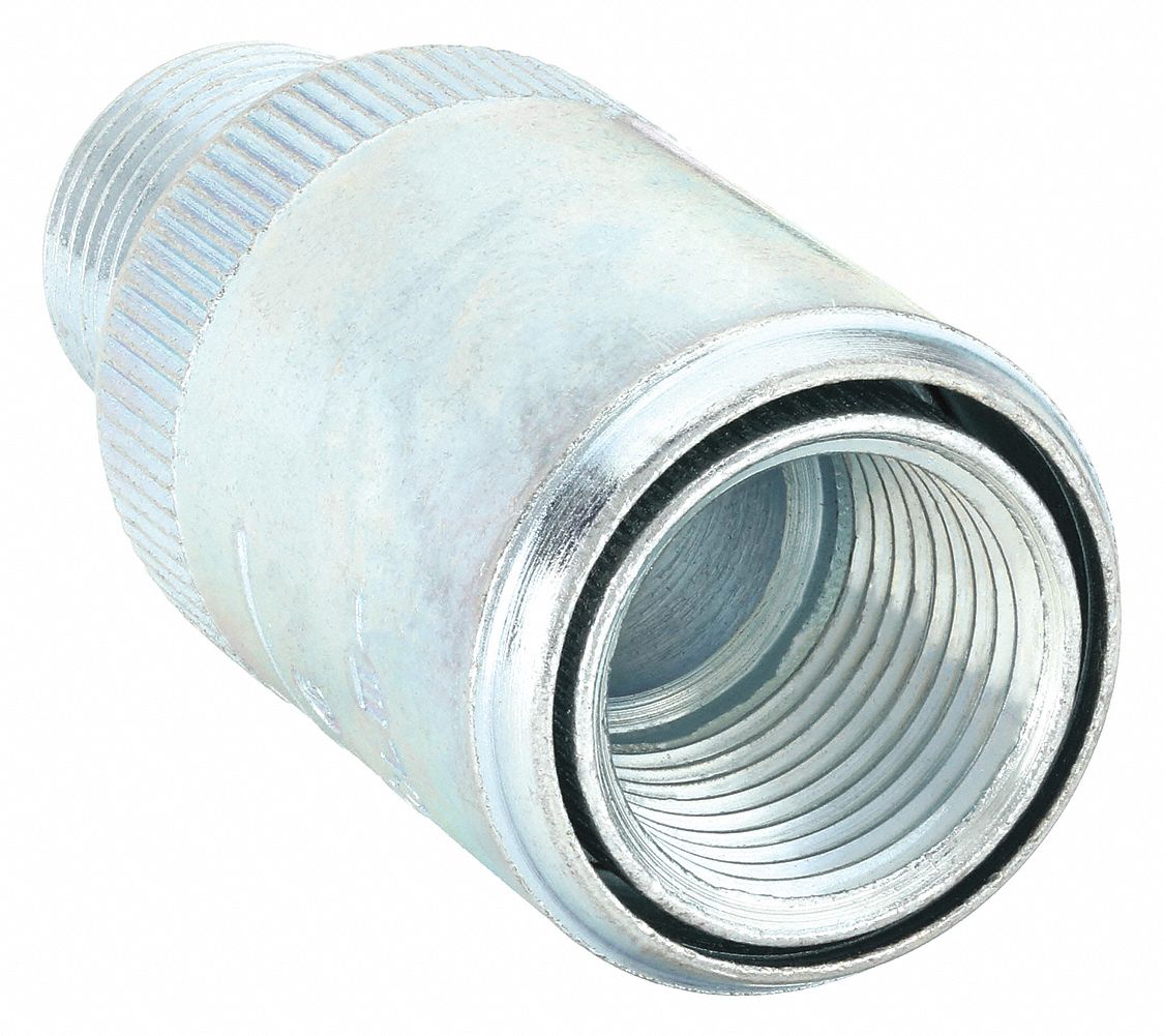 Steel, Electroplated, Expansion Union - Conduit to Box - 10U895|UNY50 ...