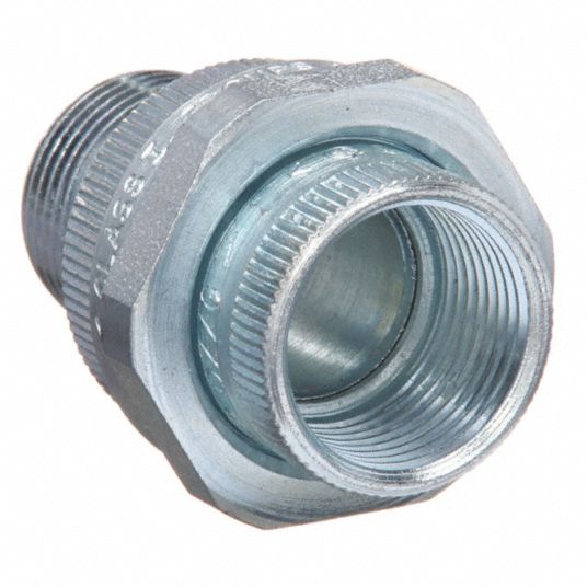 APPLETON ELECTRIC, Steel, Electroplated, Straight Union - Conduit to ...