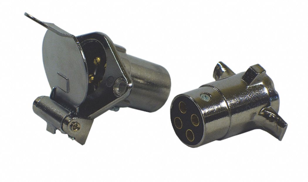 DYNALINE PLUG AND SOCKET ROUND 4 POLE - Trailer Wiring Accessories ...