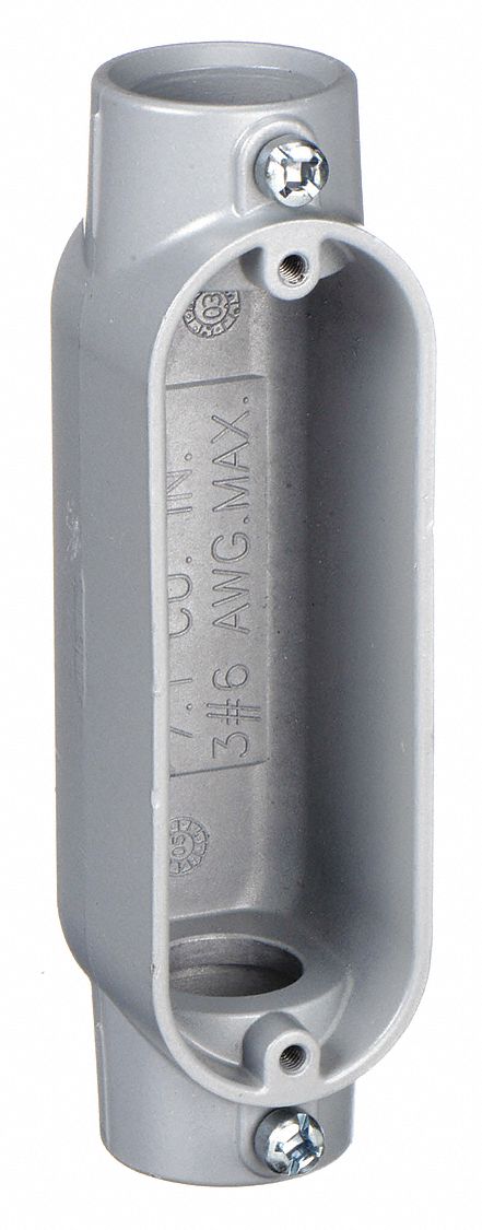 Aluminum, 1/2 in Trade Size, Conduit Outlet Body - 10Y698|C50T-A - Grainger