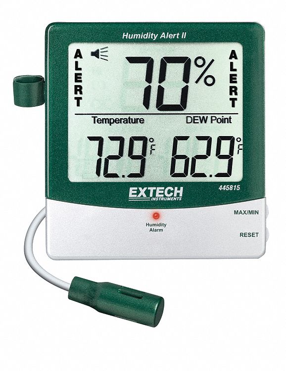 EXTECH BIG DIGIT HUMIDITY ALERT WITH REMOT - Digital Desk and Wall ...