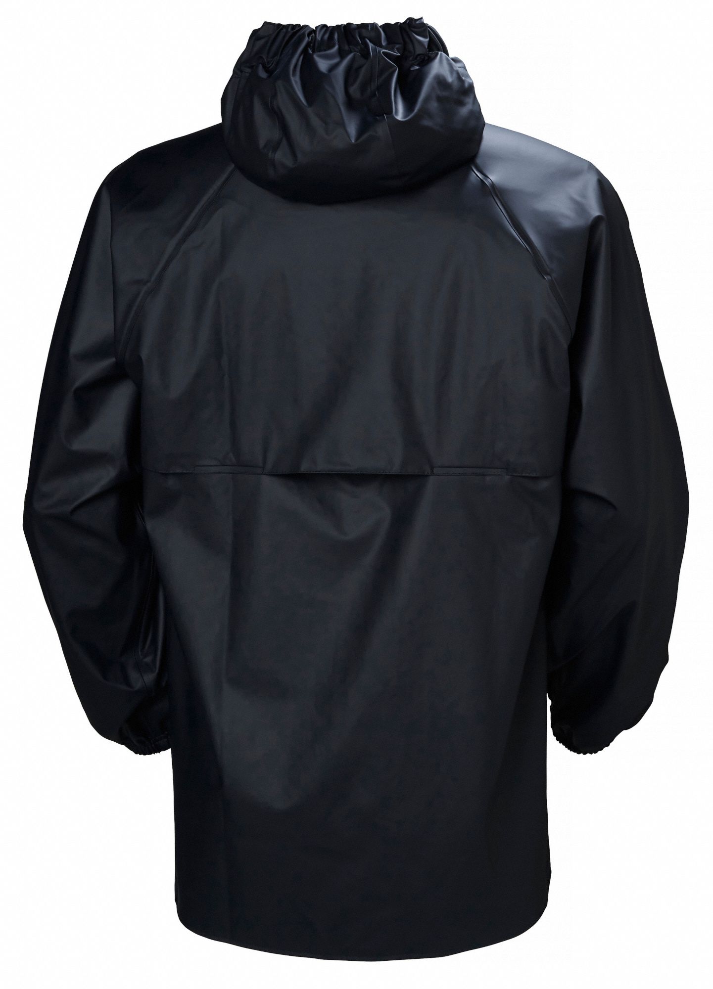 HELLY HANSEN Rain Jacket with Hood: Rain Jacket, 2XL, Navy, Zipper with ...