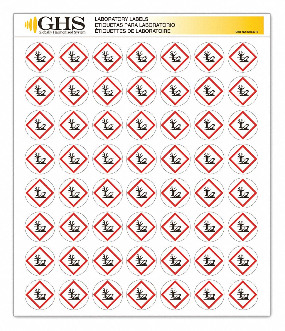 Environment Pictogram, 1 in Ht, Label - 10X346|GHS1216 - Grainger
