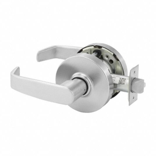 SARGENT, Passage Lever Locksets/Storeroom Lever Locksets, Chrome, Door ...