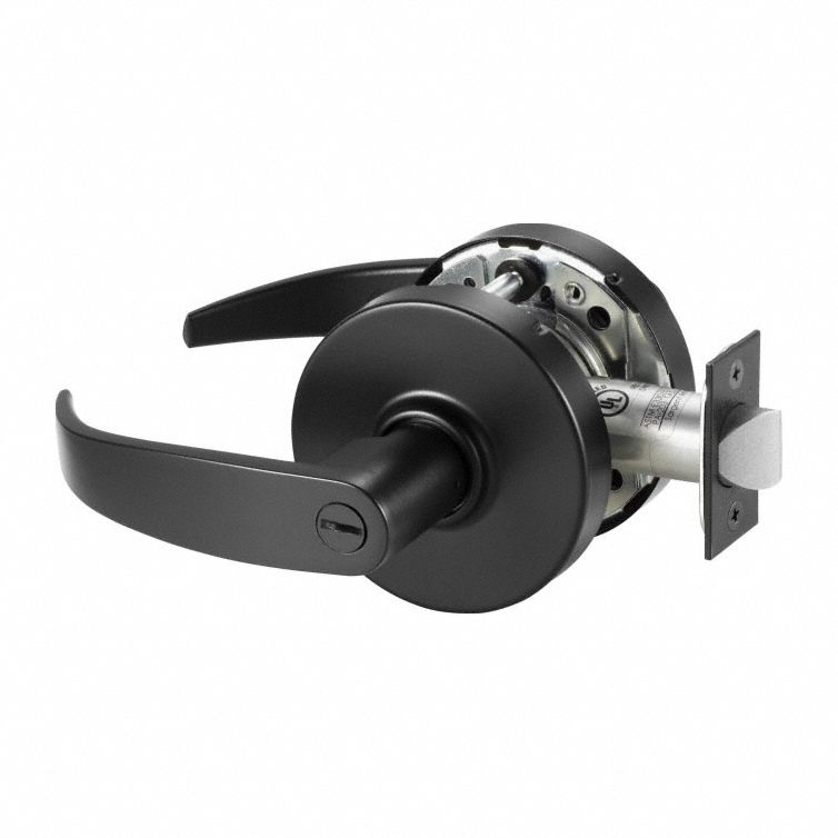 SARGENT, Privacy Lever Locksets, Black, Door Lockset - 807M78|10XU65 LB ...