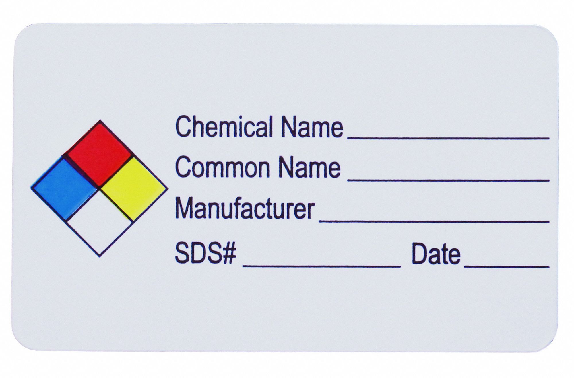 ROLL PRODUCTS, Non-Reflective, 2 1/2 in Wd, Label - 10Y370|163-0013 ...