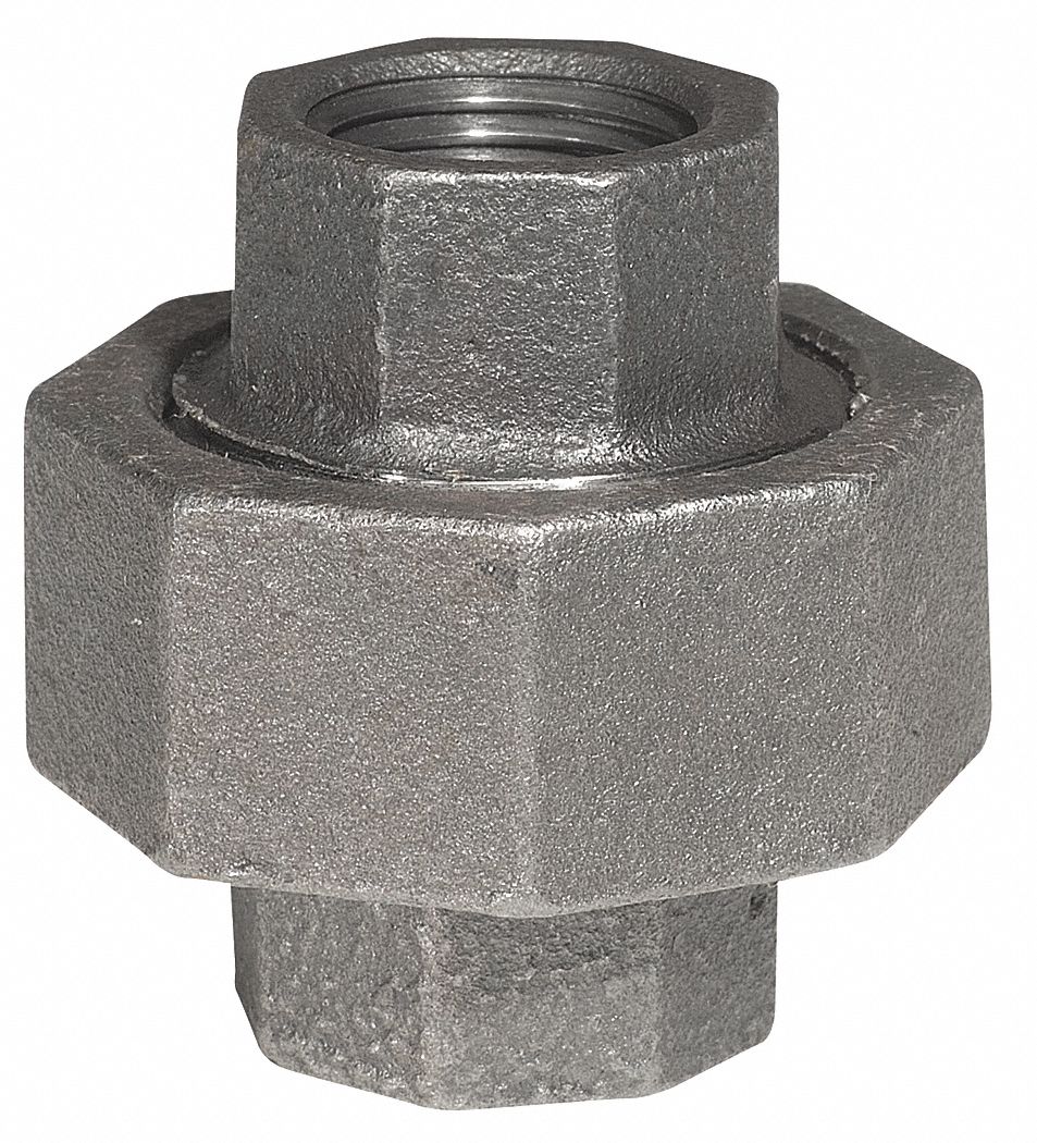APPROVED VENDOR GROUND JOINT UNION, CLASS 150, BLACK, 3 IN NPT ...