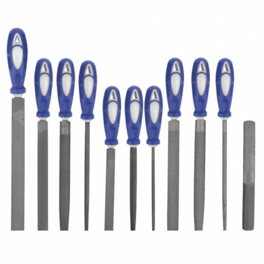 WESTWARD File Set: Includes Handle, 11 Pieces, Bastard Cut/Smooth Cut ...