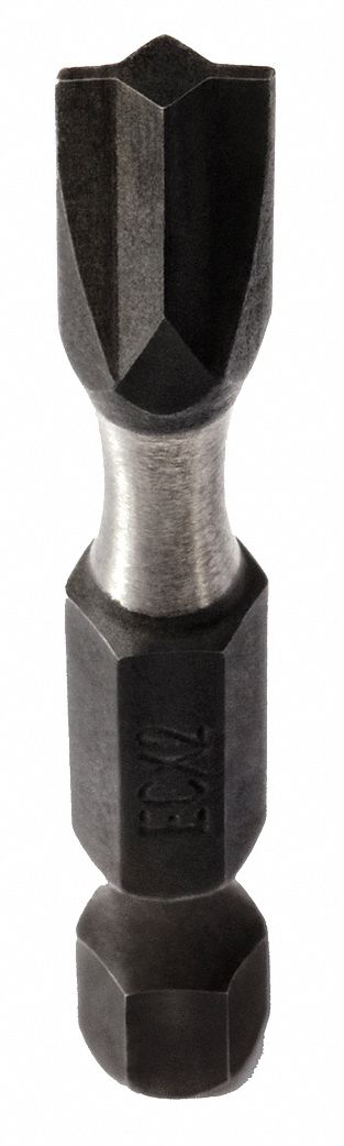ECX™ Impact Power Bit, 1/4 in Hex, PK 5 - Grainger