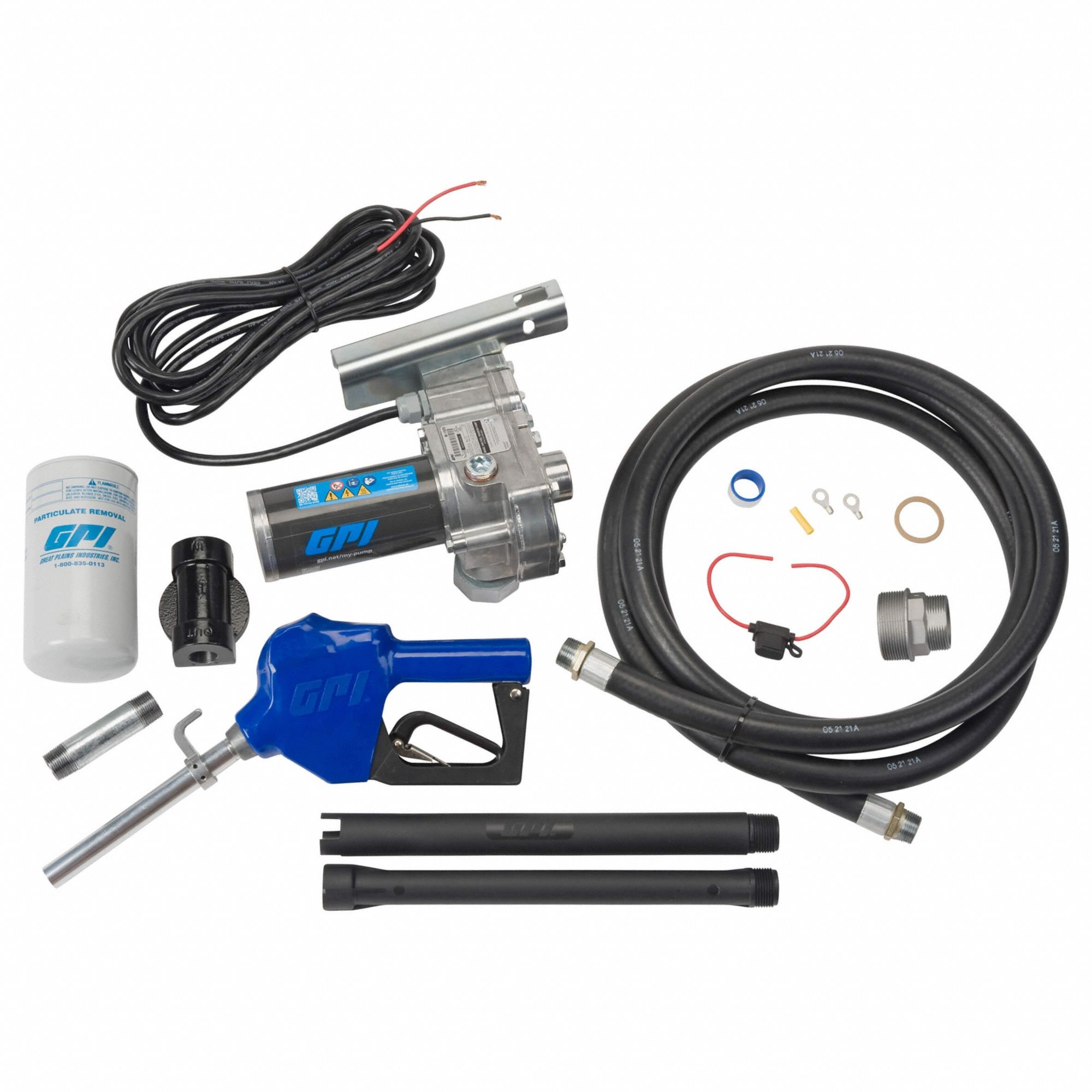 GPI, Pump with Hose, Nozzle & Particulate Filter, Bung, Fuel Transfer ...