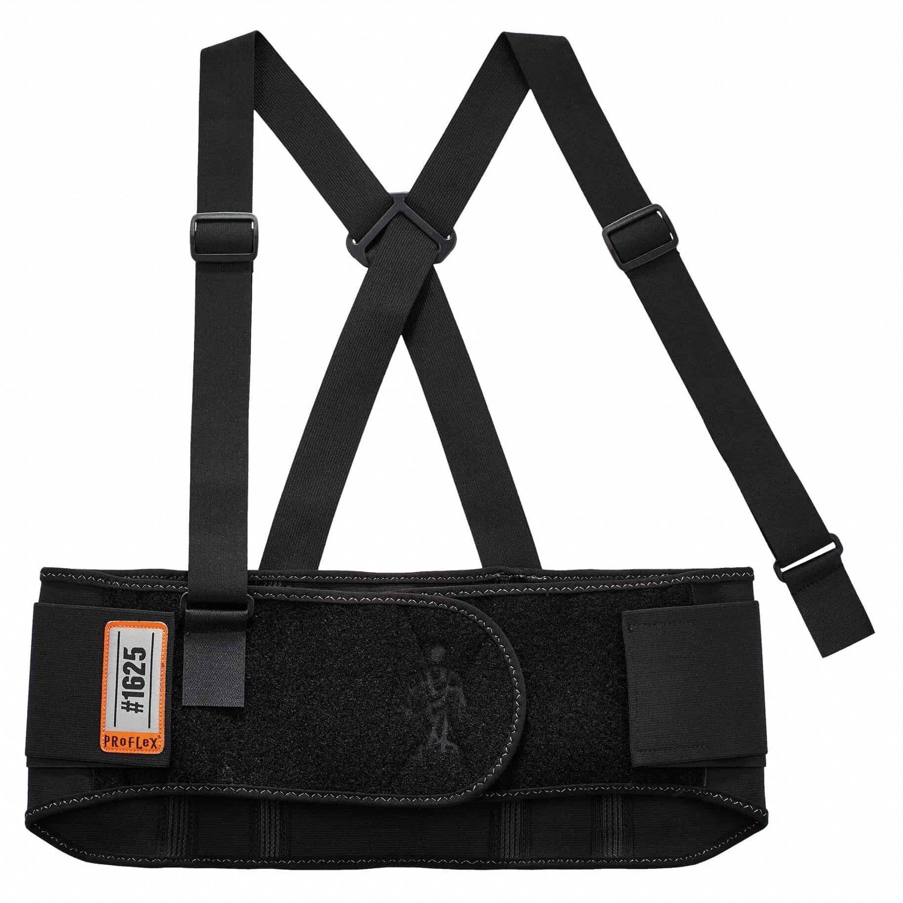 ERGODYNE, Black Elastic Back Support Brace,XL - 256UA3|1625 - Grainger