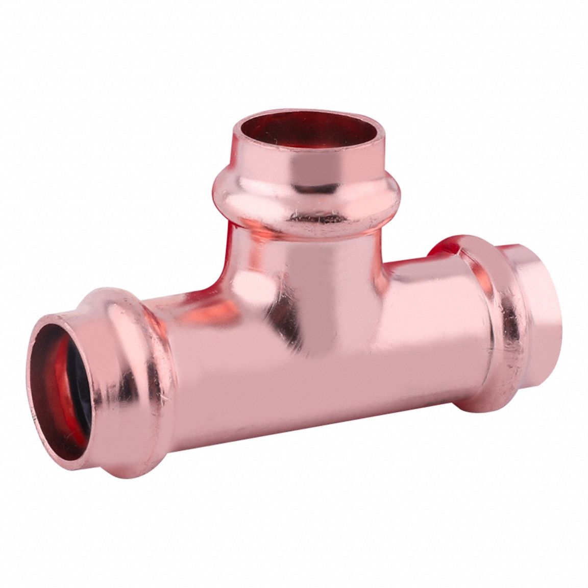 Tee, 3/4 in CTS x 3/4 in CTS x 3/4 in CTS size, Crimp Tee Fitting ...