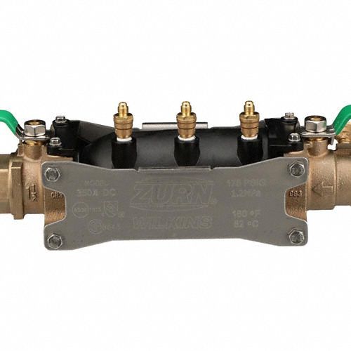 ZURN, 350XL, 1 1/2 in Pipe Size, Double Check Backflow Preventer ...
