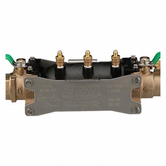 ZURN, 350XL, 1 1/2 in Pipe Size, Double Check Backflow Preventer ...
