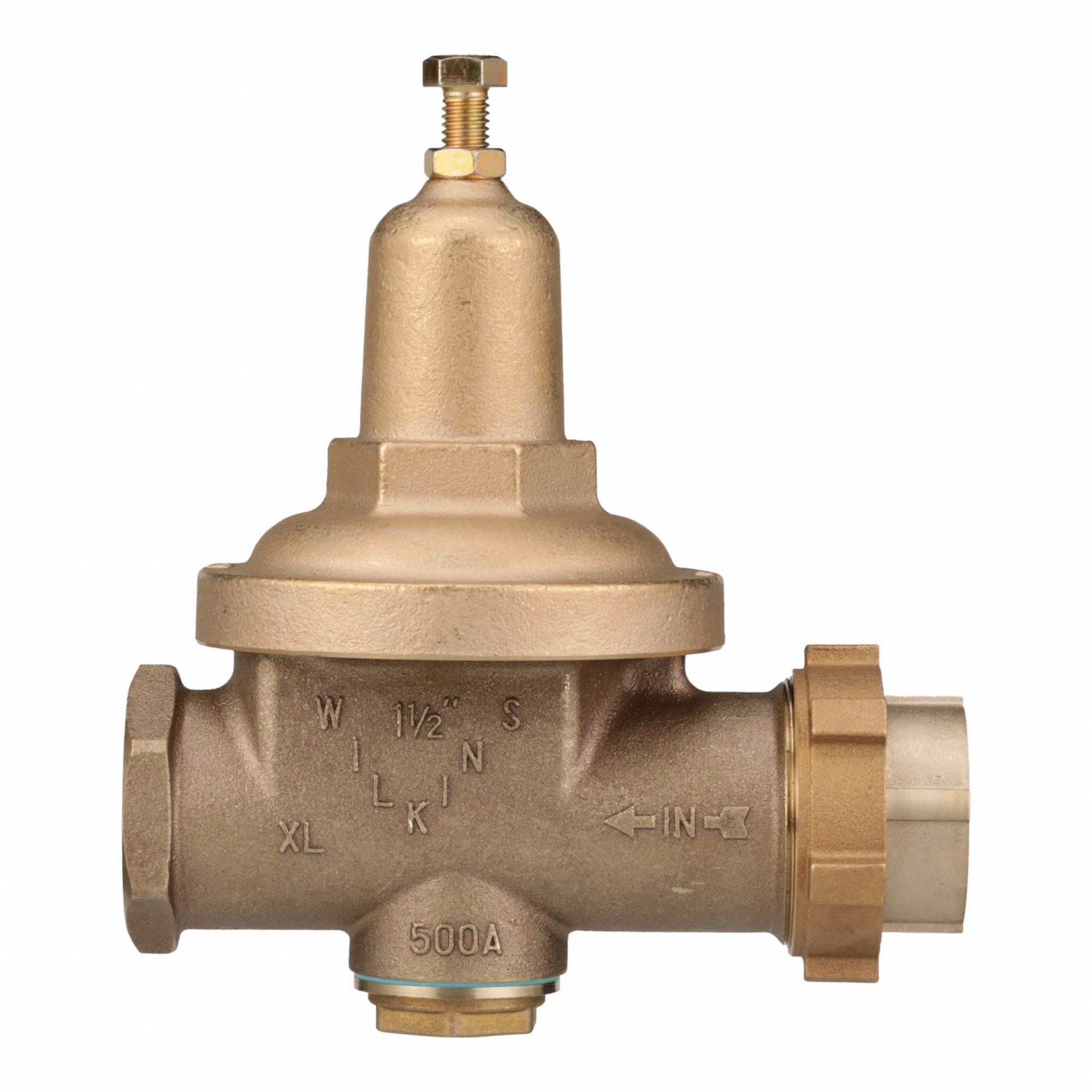 WILKINS, FNPT x FNPT, 1 1/2 in Pipe Size, Water Pressure Reducing Valve ...