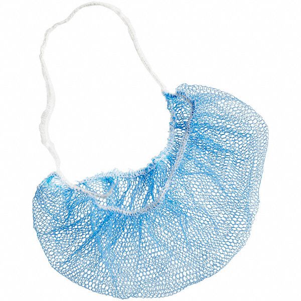 KEYSTONE, Blue, 18 in Dia, Honeycomb Nylon Hairnet,Blu,100/Bag,PK10 ...